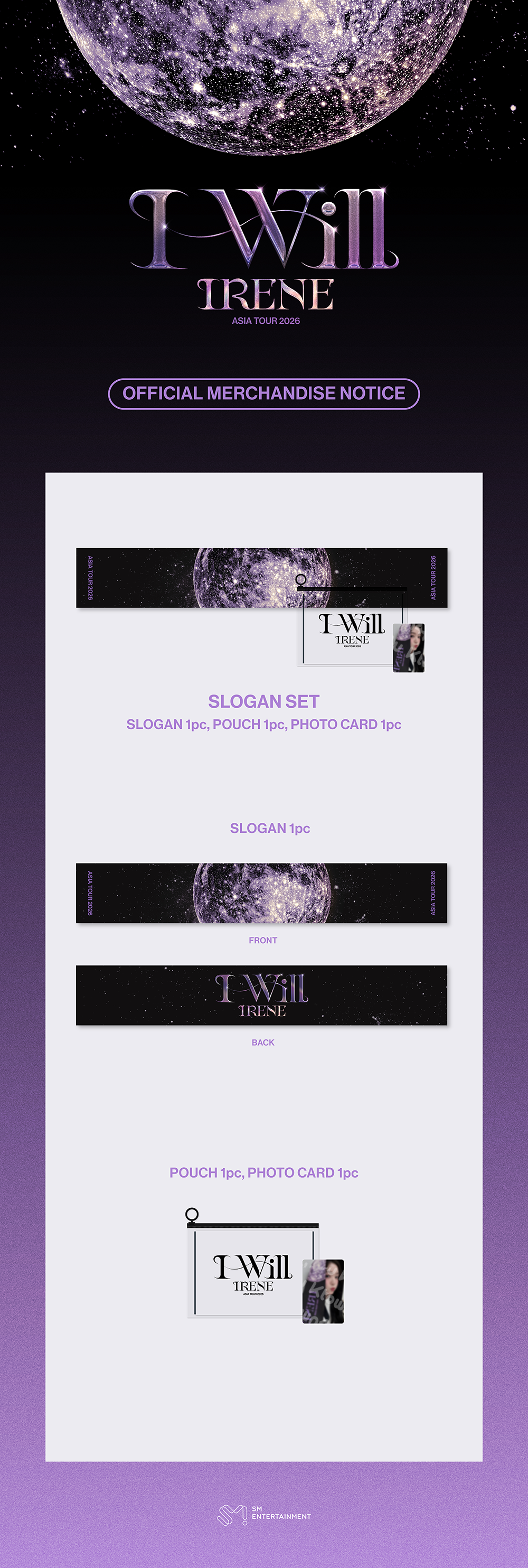 (PRE ORDER) IRENE - [2026 ASIA TOUR [I-WILL] MD | SLOGAN SET – lilakshop