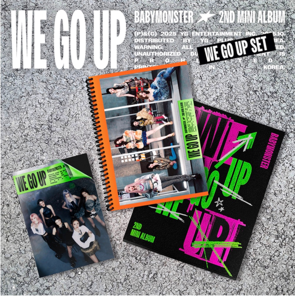 (PRE ORDER/KTOWN4U) BABYMONSTER - We Go Up Album [WE, GO, UP Version ...