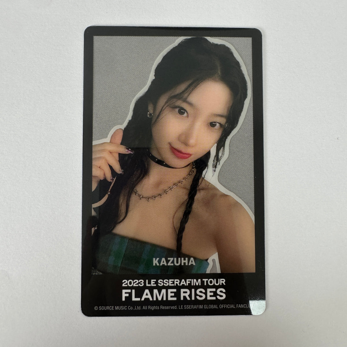 (RESTOCK) LE SSERAFIM - 2023 Flame Rises Tour Fanclub Kazuha Photocard ...