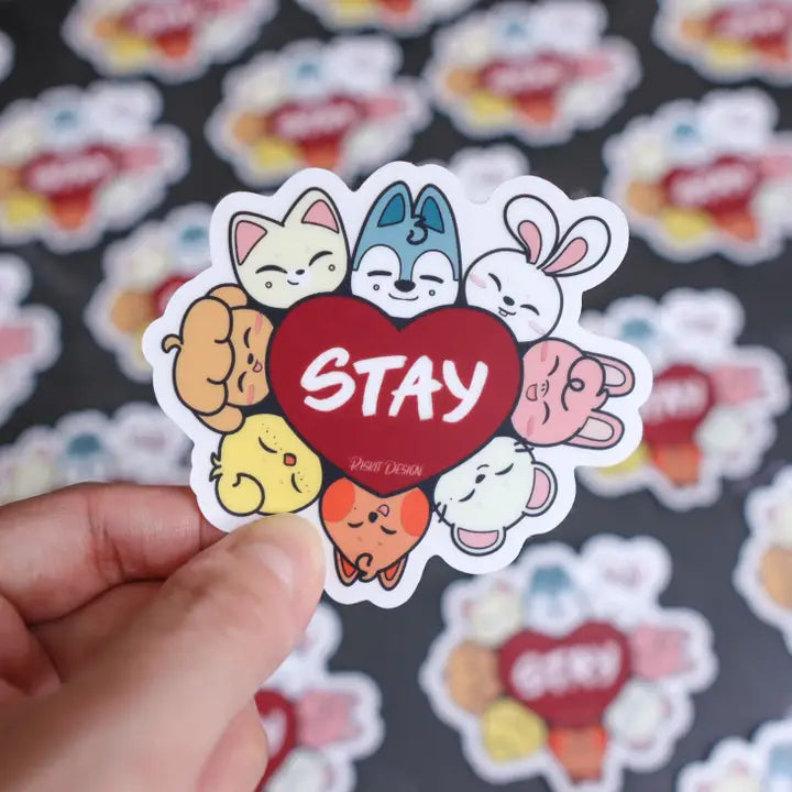 [Riskit Design] Stray Kids Lovestay Sticker – lilakshop
