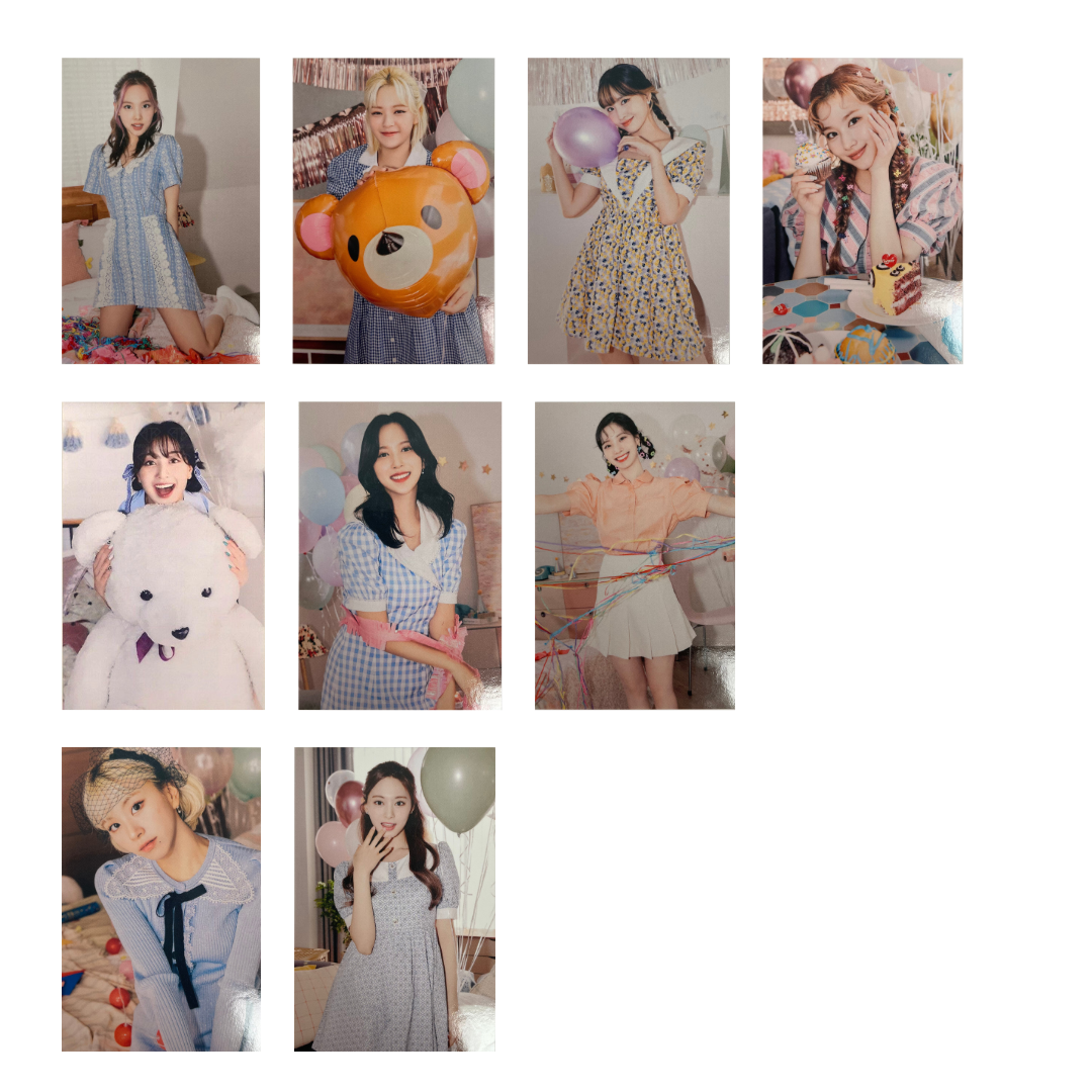 (RESTOCK) TWICE - Happy Twice & Once Day Photocard Set C (member choic ...